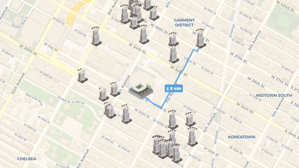 30 hotels within walking distance from Madison Square Garden | Closeto.com